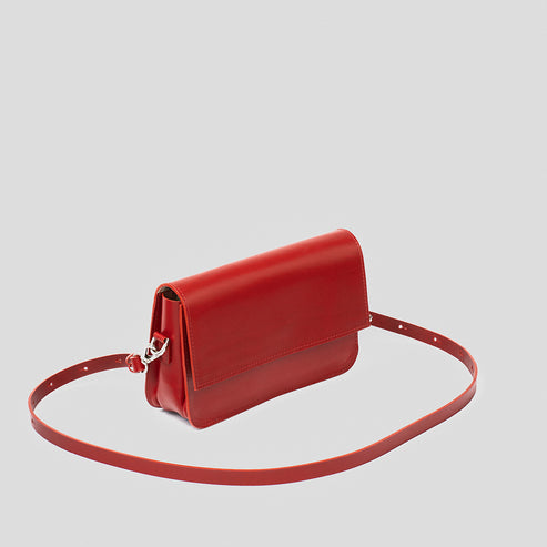 Designer Red Leather Shoulder Bag | Sleek Design & Practical Features ...