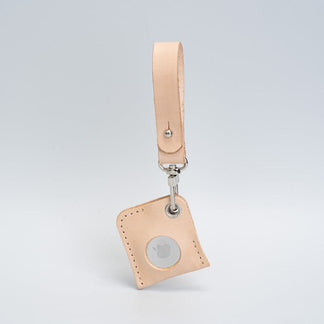 Leather AirTag Bag Charm | Full-Grain | Geometric Goods