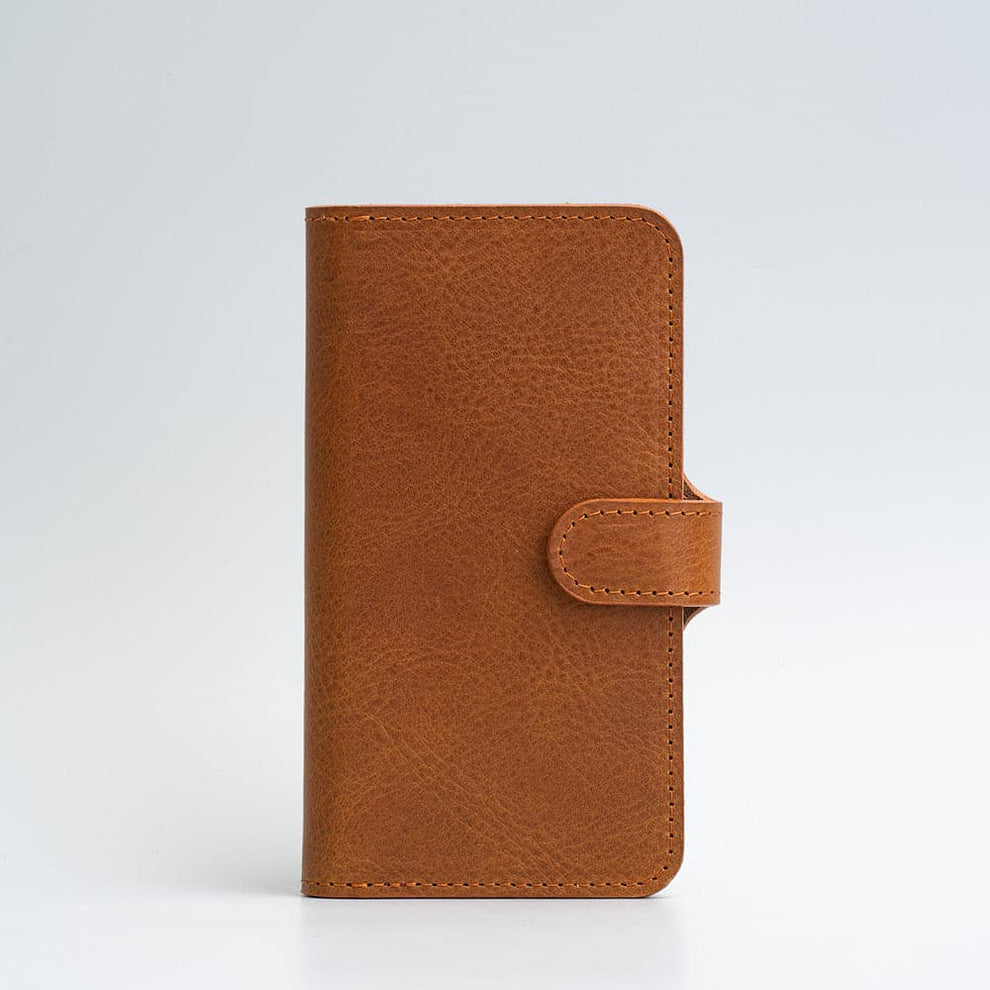 iPhone 12/13 series Leather Folio Case with MagSafe - Classic 4.0 ...