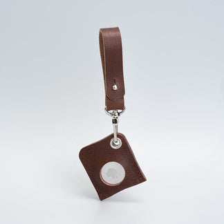 Leather AirTag Bag Charm | Full-Grain | Geometric Goods