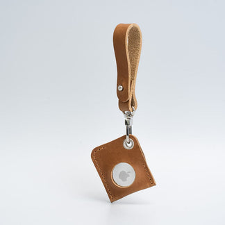 Leather AirTag Bag Charm | Full-Grain | Geometric Goods